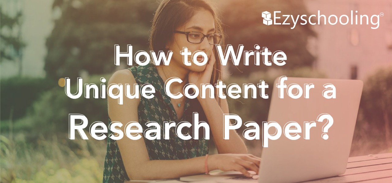 How to Write Unique Content for a Research Paper?